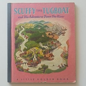 Vintage | Accents | Vintage Little Golden Book Scuffy The Tugboat ...